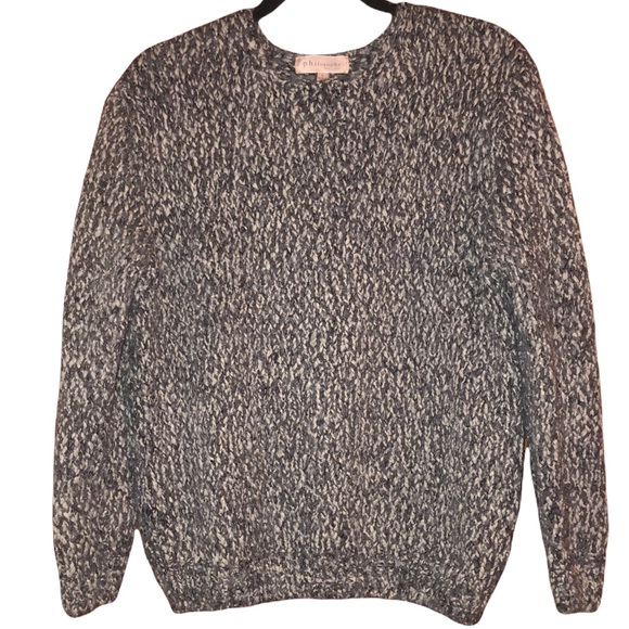 Philosophy | Sweaters | Grey Marled Chunky Fuzzy Sweater Philosophy ...